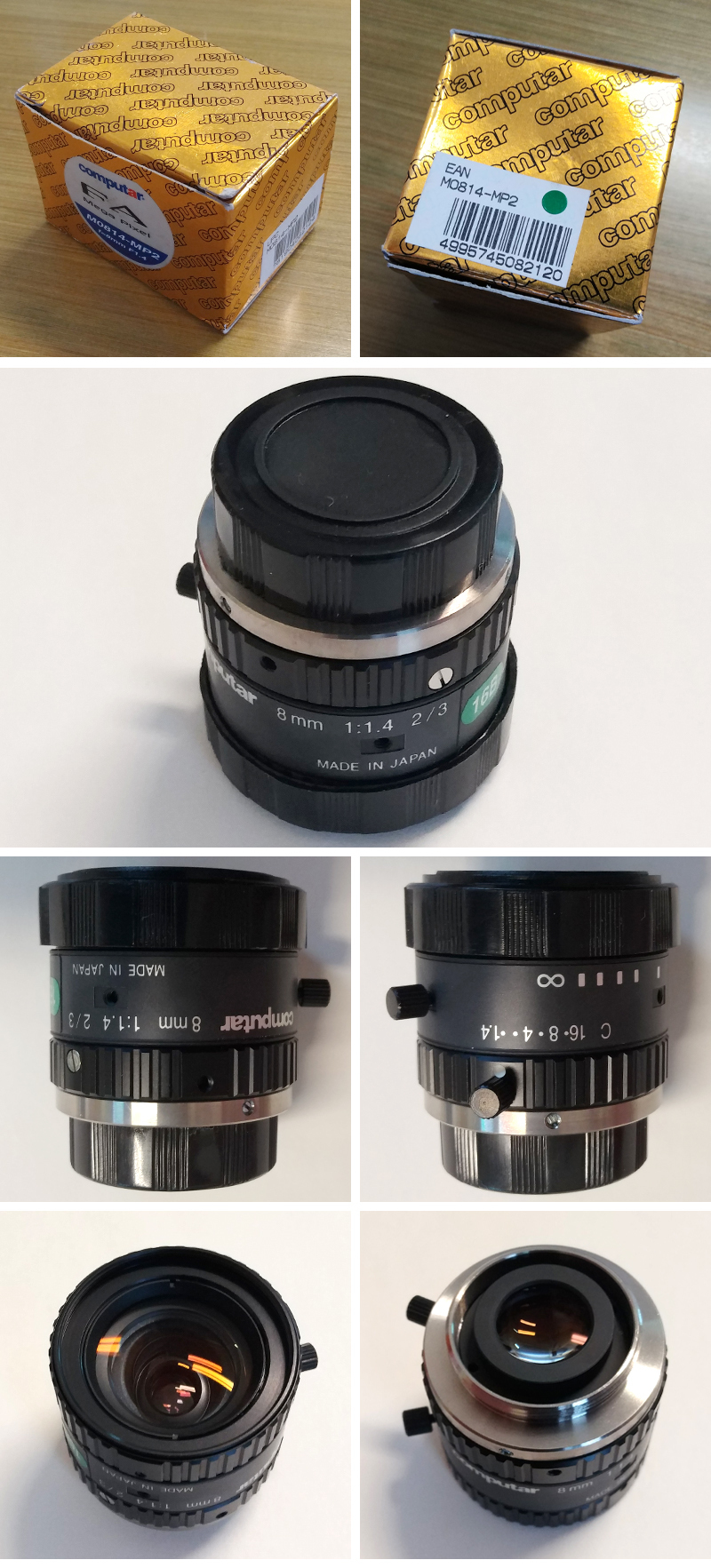[[모닝힐][새제품] Computar Lens M0814-MP2 F1.4 f8mm 2/3" 렌즈]